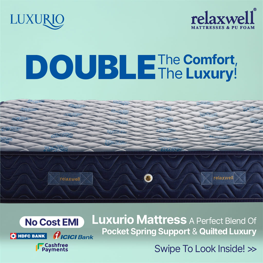 Buy Luxurio Premium Comfort Pocketed Spring Mattress Online In India ...