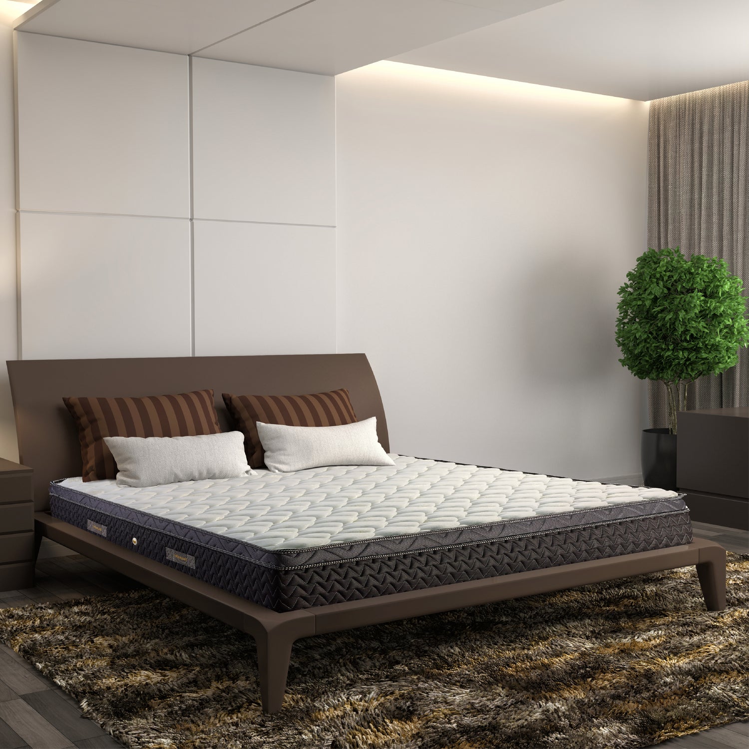 Buy Majestic ET - Superior Comfort Foam Mattress with Euro Top Finish ...