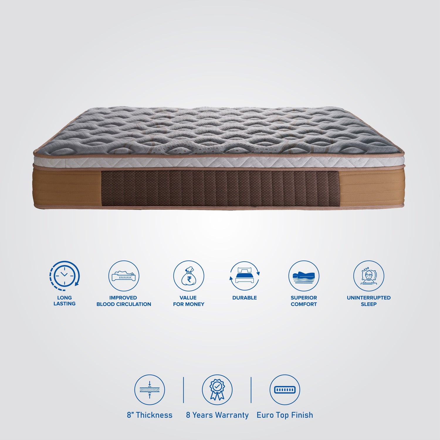 Buy Maxima - Premium Pressure Relief Bonnel Spring and Memory Foam ...