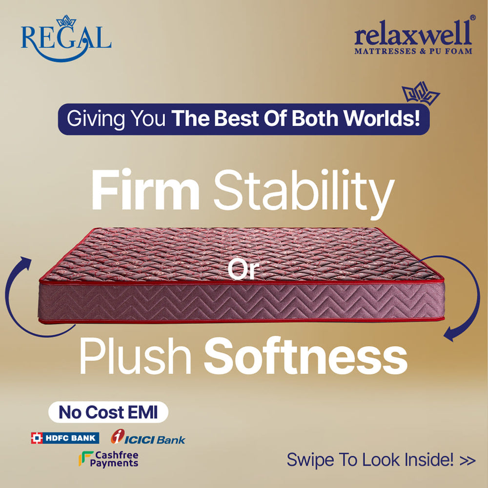 Buy Regal Reversible High Density Foam and Super Soft Foam Mattress ...